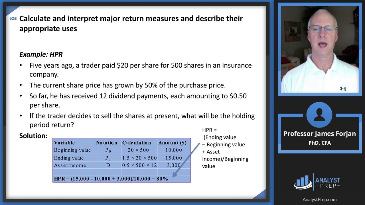 Money Weighted Return Example ion CFA Level I AnalystPrep