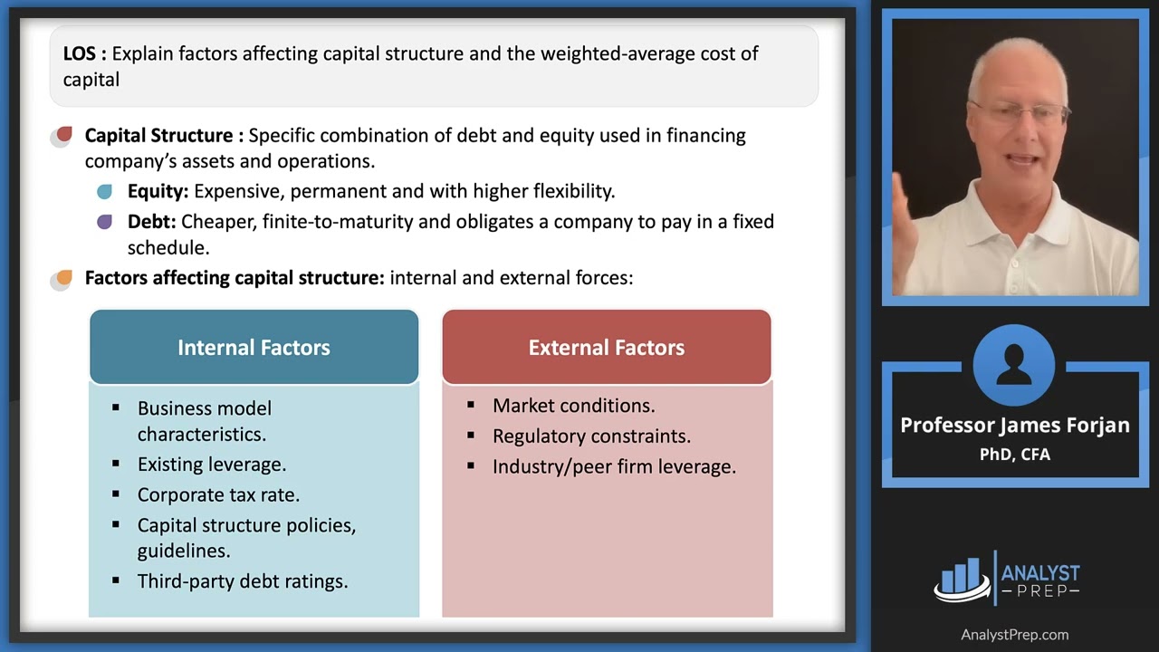 Key Factors in Capital Structure | CFA Level 1 - AnalystPrep
