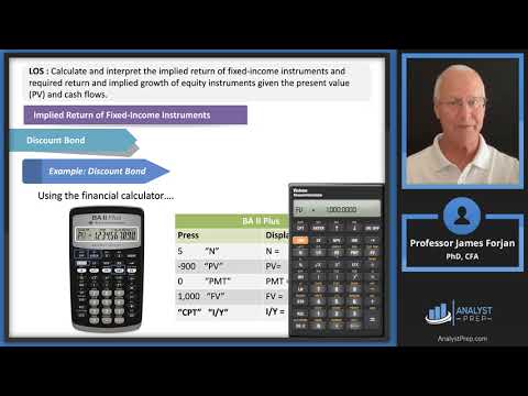 Implied Return and Growth - AnalystPrep | CFA® Exam Study Notes