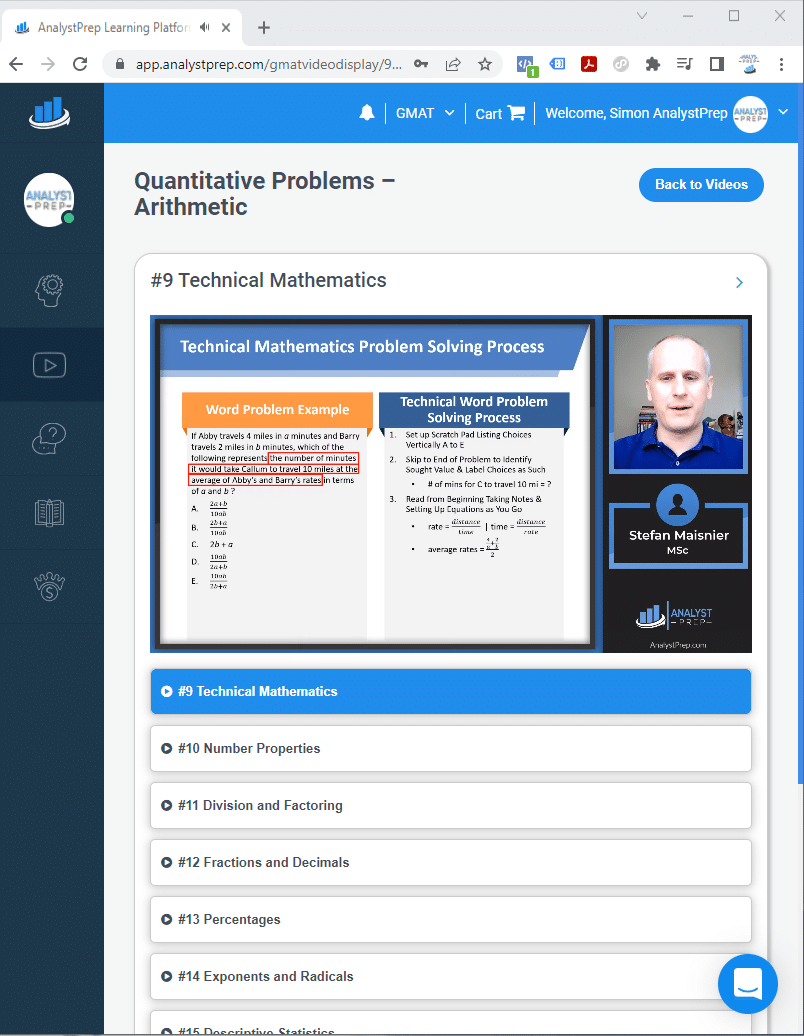 GMAT® Focus Complete Course offered by AnalystPrep - Monthly ...